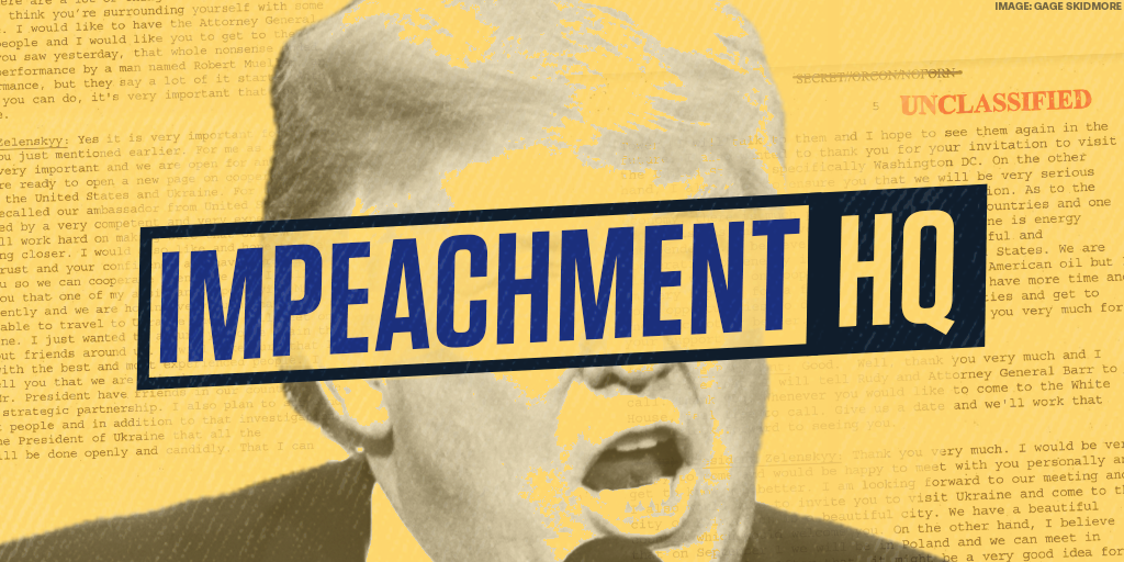 Impeachment Talking Points: GOP Preparing To Block Key Witnesses As ...