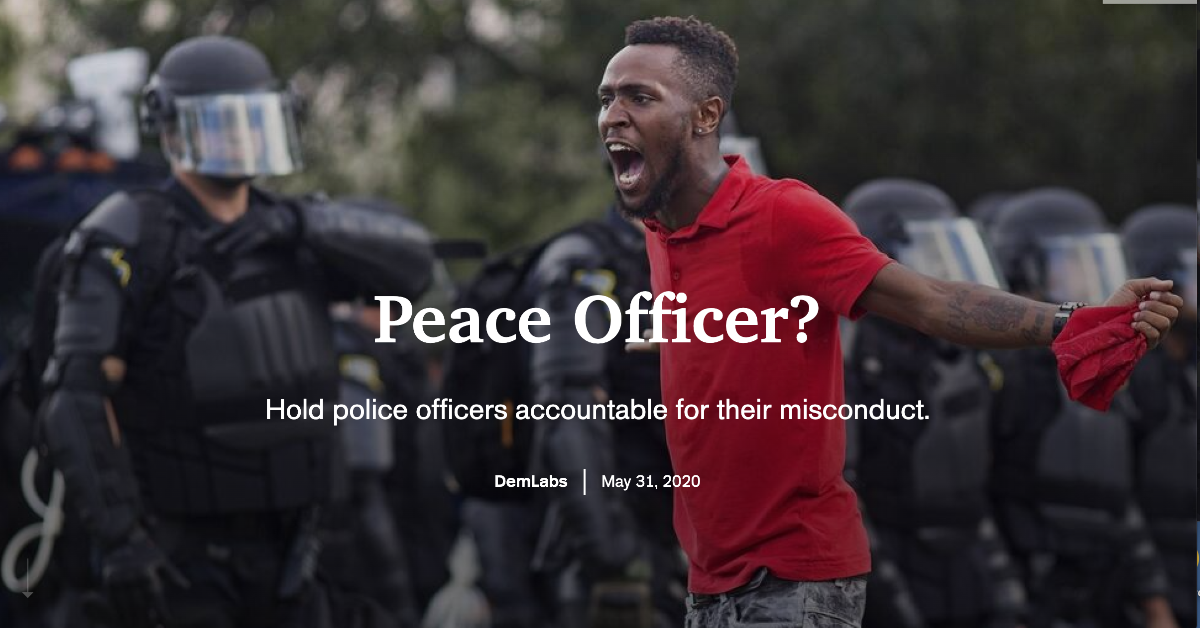 Hold police officers accountable for their misconduct