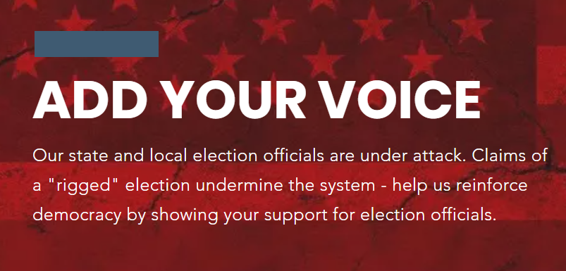 Protect Our Election Support Our State Election Officials
