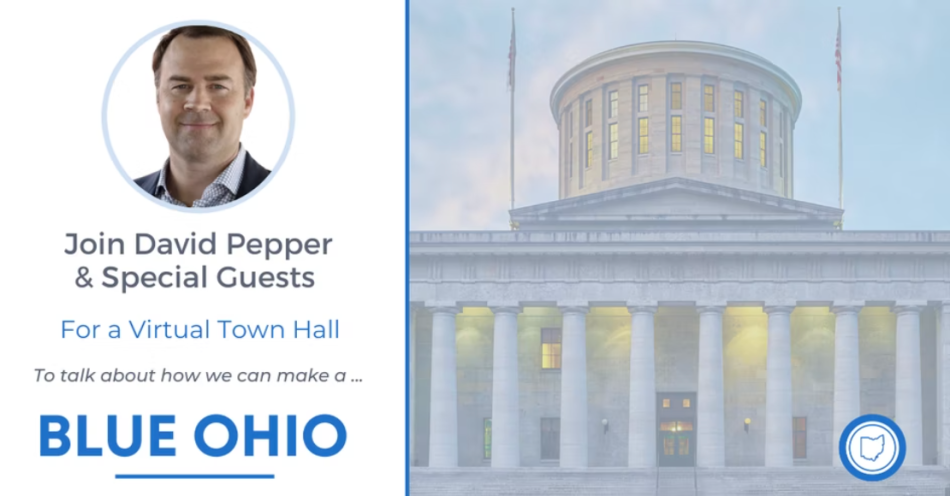 Town Hall With David Pepper Tonight! Update on Ohio Redistricting