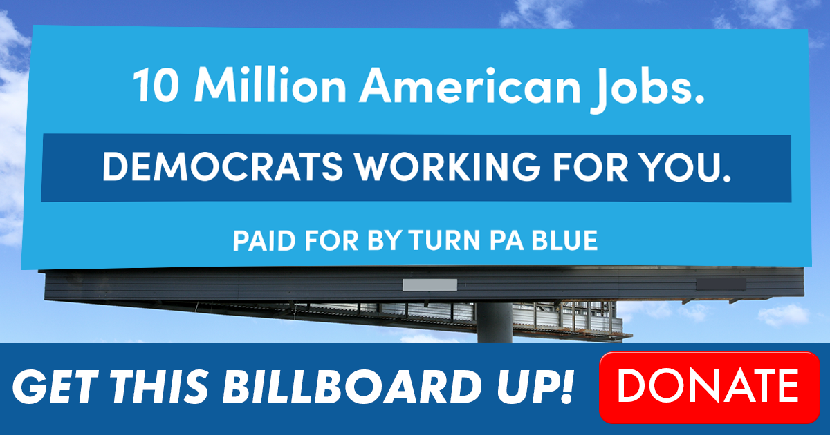 Help us build a blue billboard bonanza on the PA highways!