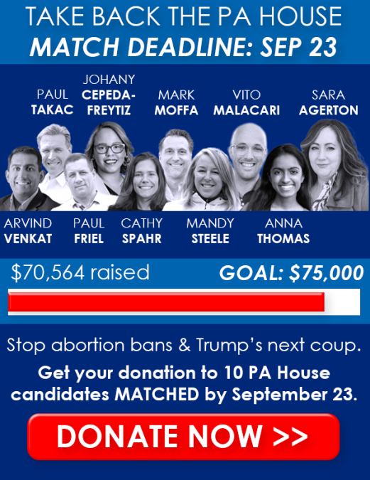 Take back the PA House. We have another match!