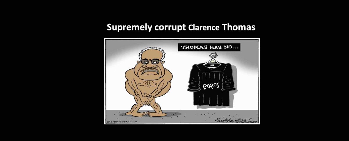 Supremely corrupt Clarence Thomas