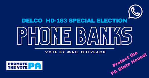 Chase mail ballots: phonebankers needed