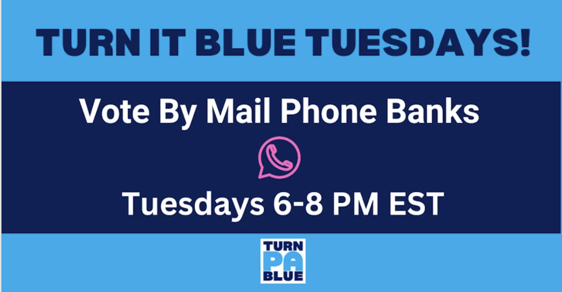 Vote by Mail Phonebanks are Back Every Tuesday through Election Day! We ...