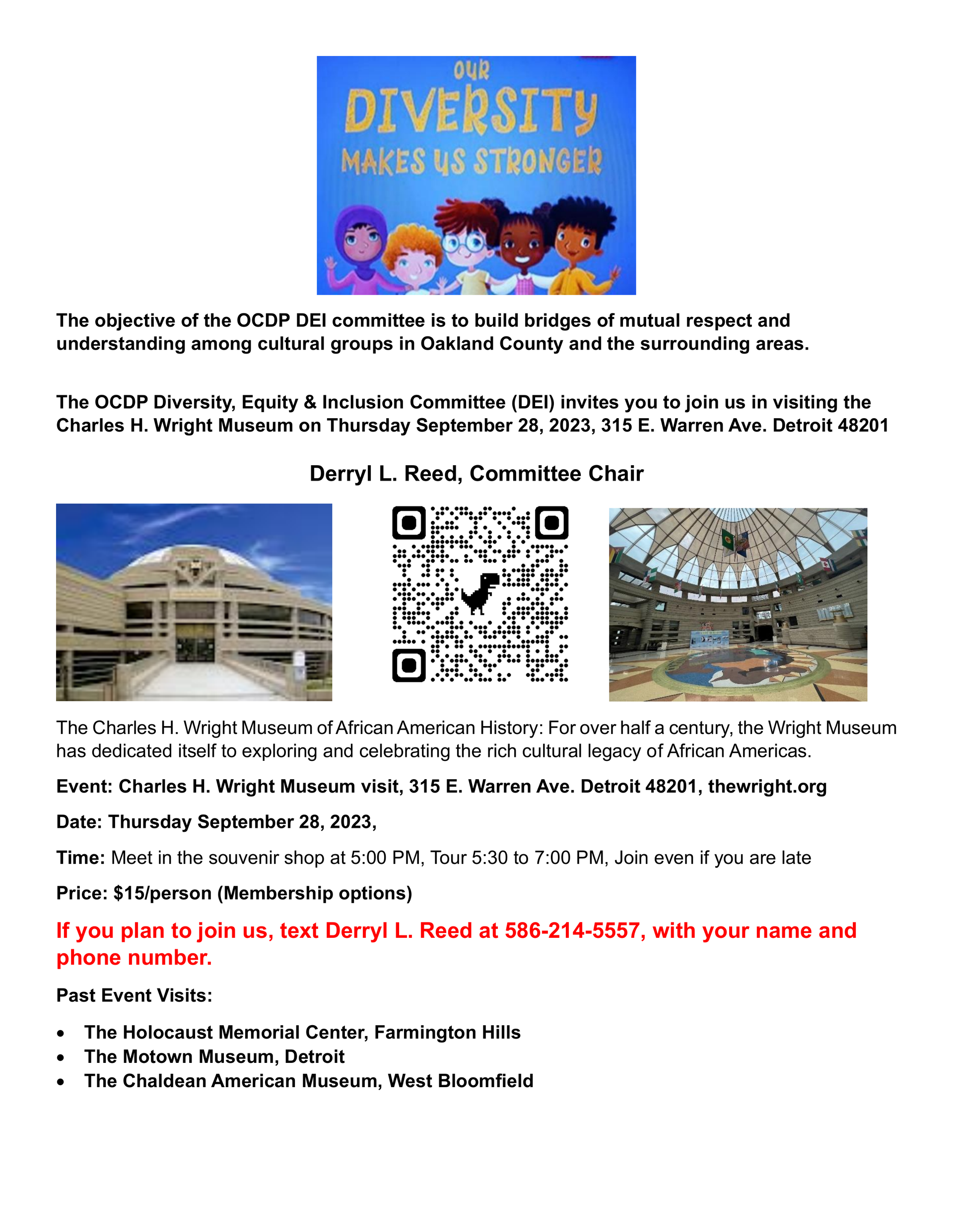 Upcoming Events with the OCDP