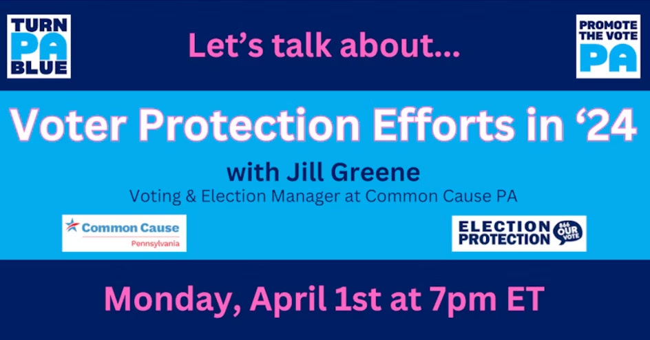 TONIGHT: Voter Protection Efforts in '24 on Zoom