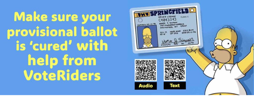 Make your provisional ballot count with help from VoteRiders.org